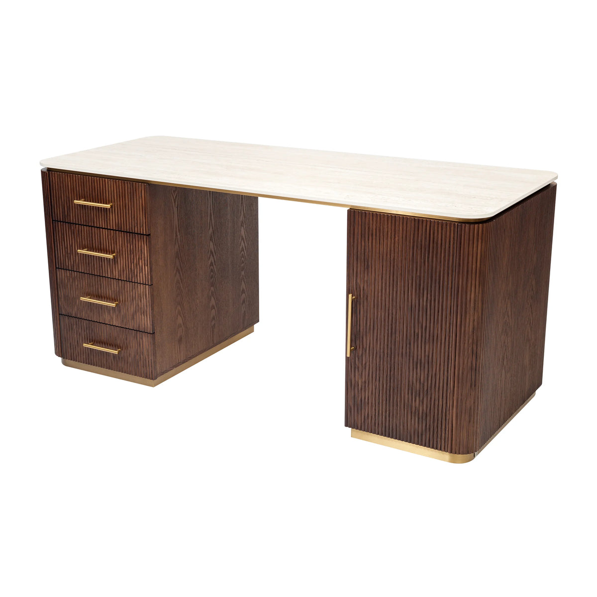 San Pierre Study Desk - Dark Brown – Koala Living