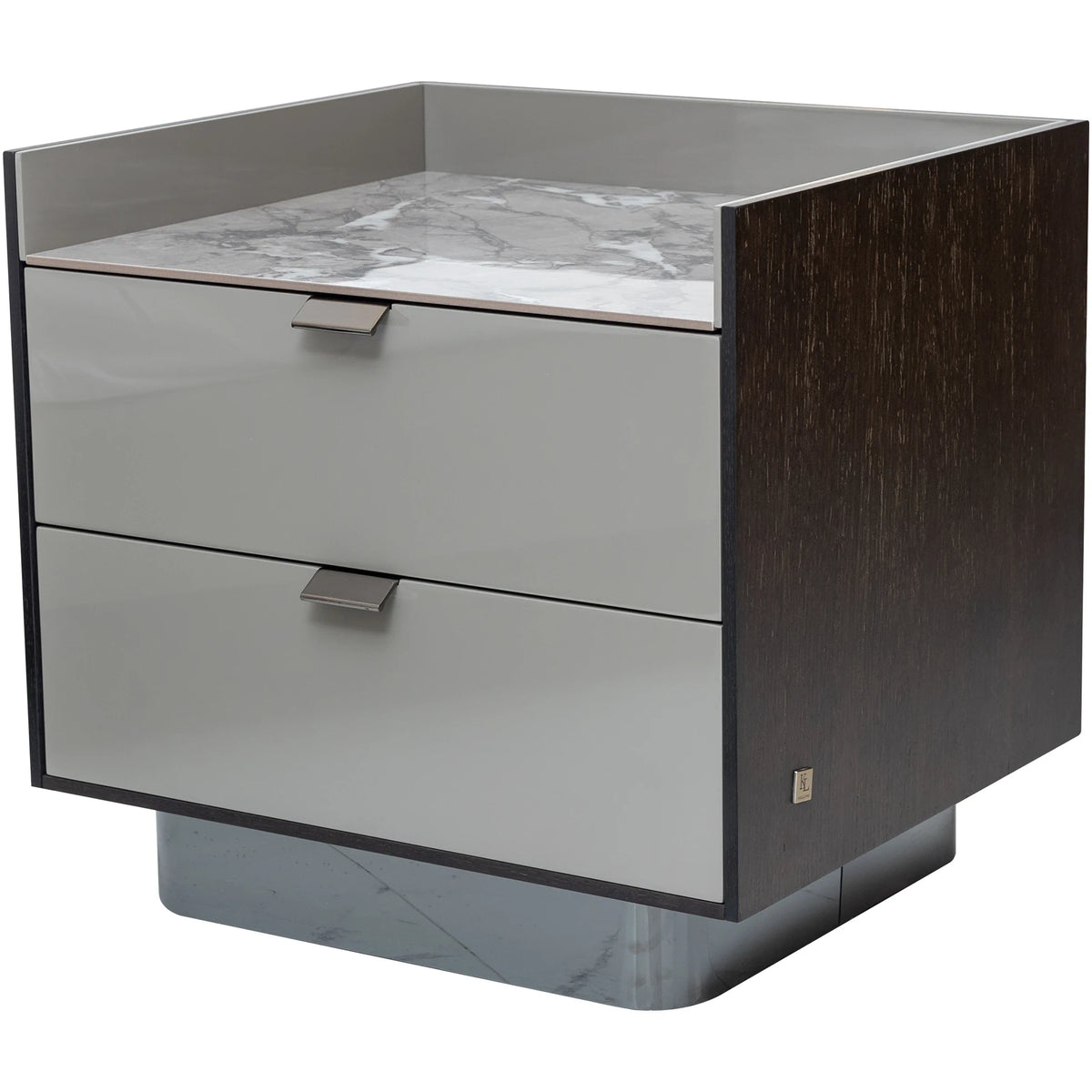 Gerardo Bedside Table Grey – Koala Living