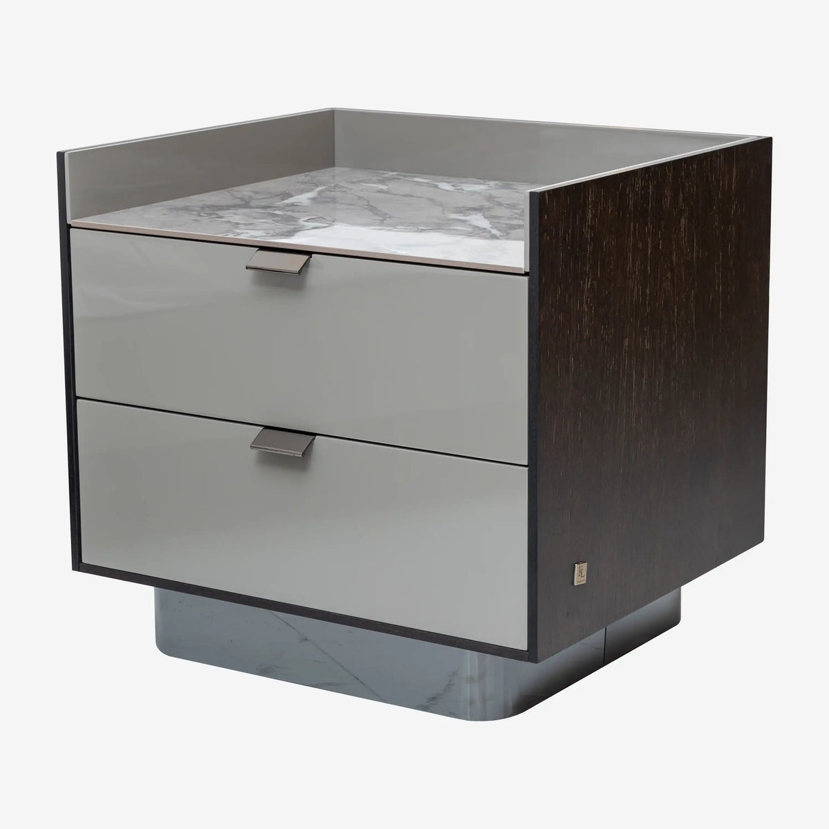 Gerardo Bedside Table Grey – Koala Living