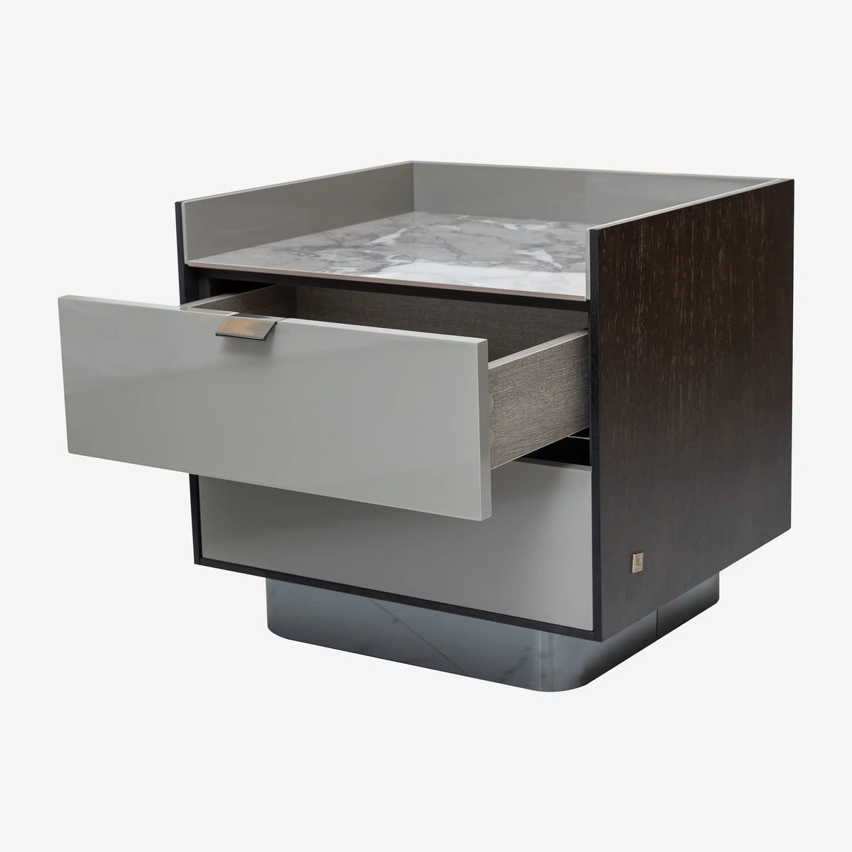 Gerardo Bedside Table Grey – Koala Living