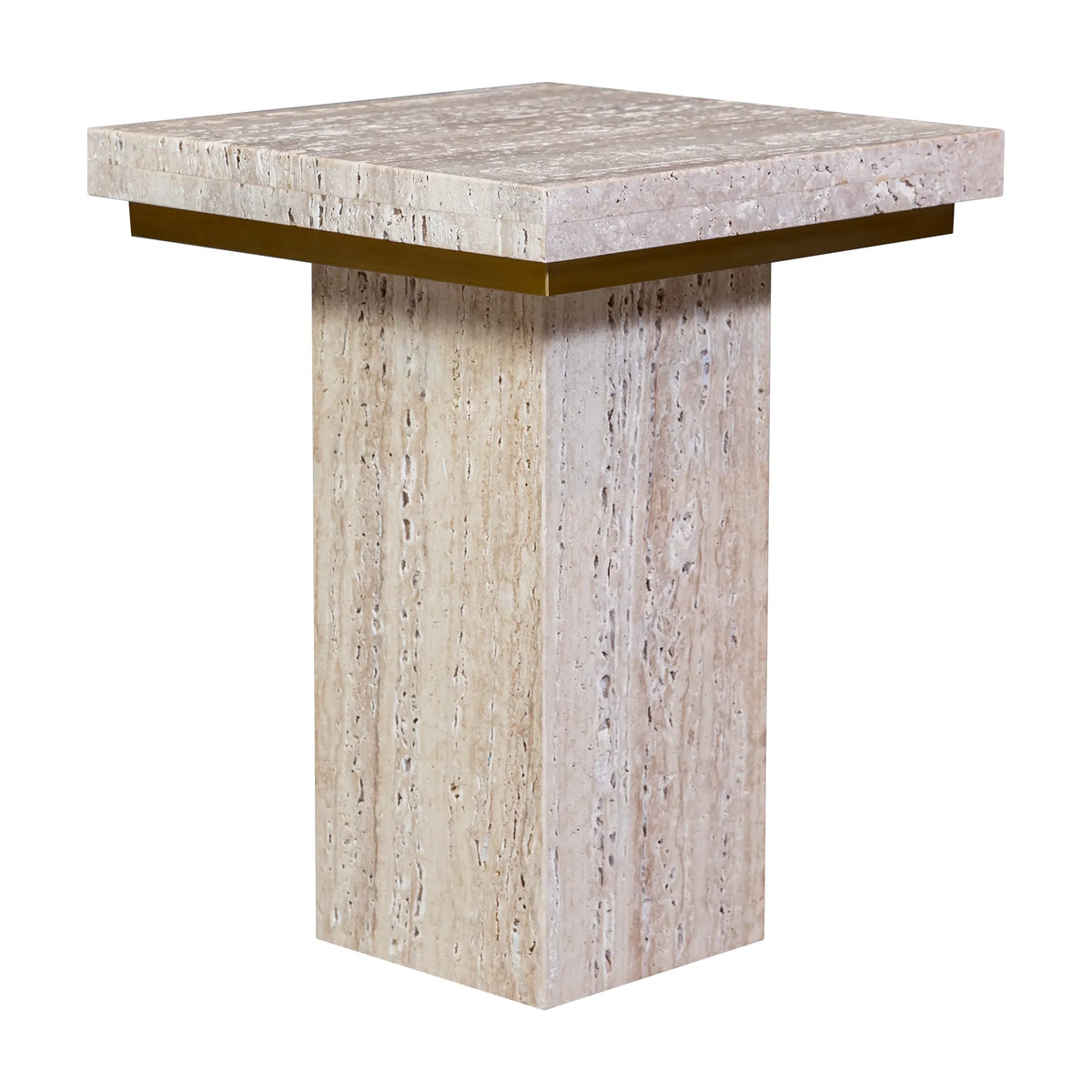 Travertine Side Table – Koala Living